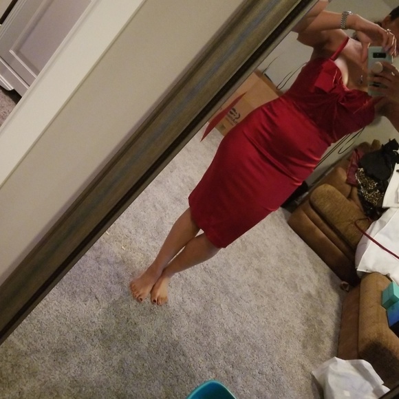 ABS Allen Schwartz | Dresses | Ruby Red Dress | Poshmark